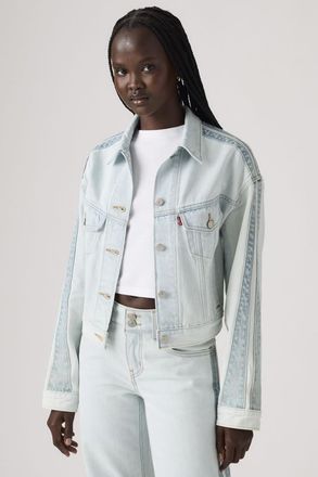 Levi's Veste Trucker 90 - Femme - Bleu / Stripe Hype Trucker - M
