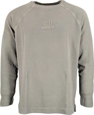 C.P. Company C.p. Company, Homme, Sweatshirts et sweats &agrave; capuche, Gris, Taille: XL SweaT-shirt &agrave; col montant teint en pi&egrave;ce