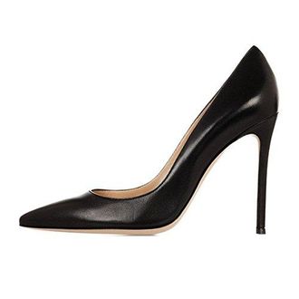 EDEFS Escarpins Femme - Sexy High Heel Shoe - Stiletto Black Escarpin - Chaussures Talons Aiguilles 10 cm - Taille 44
