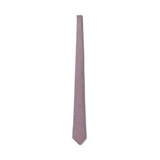 Ermenegildo Zegna Cravate en soie avec voiles all over - Homme - Accessoires - Rose - Taille: ONE Size