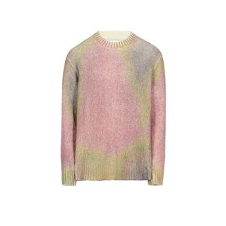 Nn.07 Pull contrastant en laine m&eacute;lang&eacute;