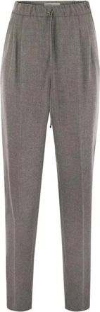 Max Mara Femme, Pantalons, Gris, Taille: 34 FR Wool Blend Pleated Pantalons