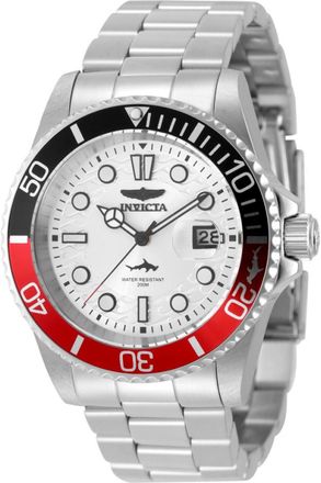 Invicta Pro Diver 50830 Herrenuhr - Quarzwerk - Edelstahl mit silbernem Zifferblatt - 42 mm