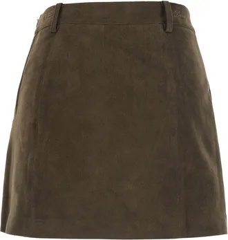Dunst Alter-Suede Mini Skirt - Brown