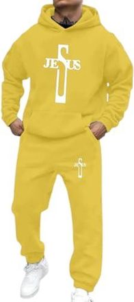 Generic Surv&ecirc;tements pour hommes imprim&eacute;s &agrave; manches longues sweat &agrave; capuche ensembles de jogging de sport contemporains hauts pantalons 2 pi&egrave;ces v&ecirc;tements de 