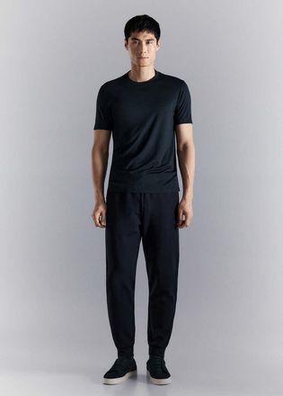 Mango T-shirt slim-fit comfort stretch Coolmax bleu marine - Homme - XXL - MANGO MAN