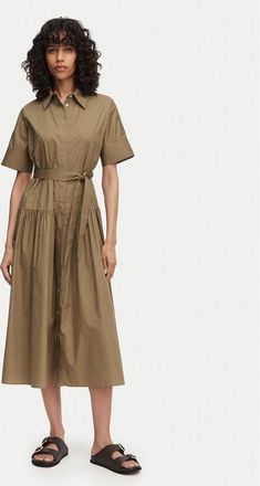 Marella Hemdkleid Fauna 2615221172 Braun Regular Fit