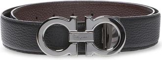 Ferragamo Homme, Accessoires, Noir, Taille: 95 CM Double Adjus Belt