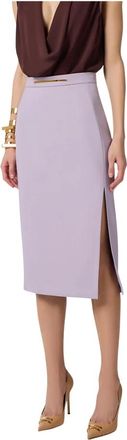 Elisabetta Franchi Femme, Jupes, Violet, Taille: 42 FR Skirts