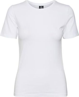 Vero Moda Vmlulu SS JRS GA Noos D&eacute;bardeur pour Femme, Blanc &eacute;clatant., S