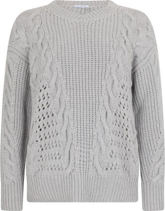 Malo Damen, Strickwaren, Grau, SGr&ouml;&szlig;e