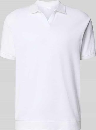 Lindbergh Comfort Fit Poloshirt mit V-Ausschnitt