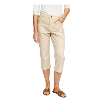 2-Biz Femme, Pantalons, Beige, Taille: 42 FR Cropped Pantalons