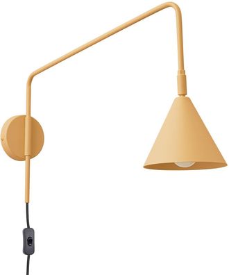 Sollux Lighting Wandleuchte Innen - Wandlampe Stahl - 1 Flammig - LED Lampe Gl&uuml;hbirne - Golden Schwarz Nox