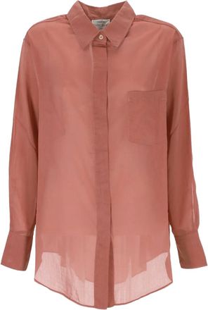 Forte_Forte Hemd mit Brusttasche - Orange