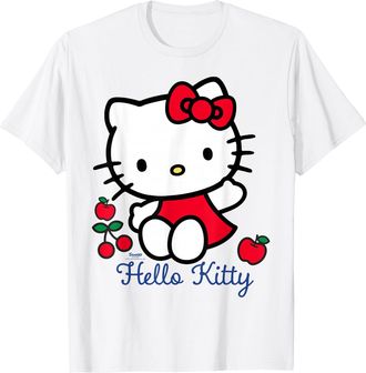 Hello Kitty Cherry Bow Sweet Cute Friends XOXO Pose Classic T-Shirt