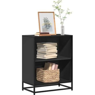 vidaXL Biblioth&egrave;que noir 60x35x76 cm bois ding&eacute;nierie Vidaxl
