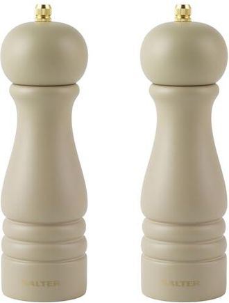 Salter Salter COMBO-8675 Pfeffermühlen-Set, 2 Stück, verstellbares Mahlen von fein bis grob, Keramik-Mechanismus, geeignet für Steinsalz & Pfefferkörner, Wür