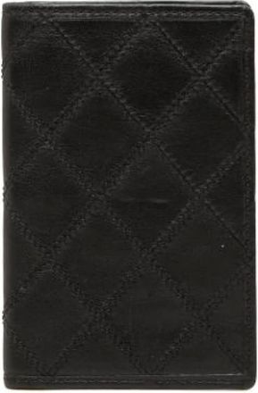 Chanel Porte-cartes pr&eacute;-poss&eacute;d&eacute; - Femme - Pre-owned - Noir - Taille: ONE Size