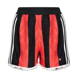 adidas Femme, Shorts, Rouge, Taille: 40 FR Striped Pattern Shorts