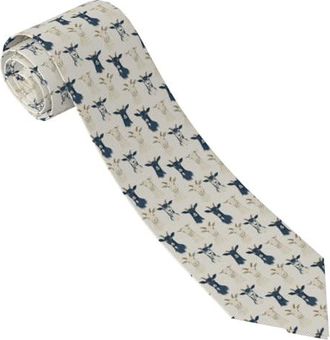 Generic Cravate Imprim&eacute; De Ch&egrave;vres Simples Classique Men Tie &Eacute;troit Cravates Homme Pour Remise De Dipl&ocirc;me C&eacute;l&eacute;brations L&Eacute;cole