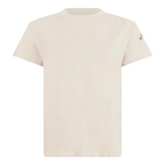 Maison Margiela Femme, Tops, Beige, Taille: 40 FR T-shirt en coton