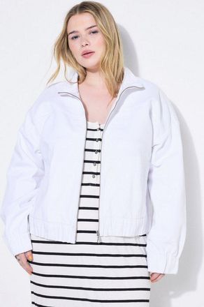 STUDIO UNTOLD Kurzjacke Blouson oversized Jeans Elastiksaum