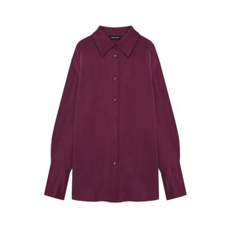 Anine Bing Bridget Shirt - - Blouses & Shirts - Damen - Rot - XS
