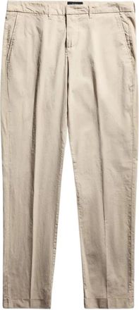 Fay Homme, Pantalons, Beige, Taille: W36 Pantalon Capri avec revers