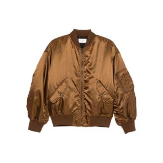 Saint Laurent Satin-finish Bomber Jacket