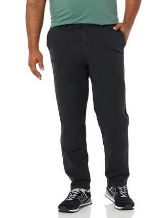 Amazon Essentials Herren Allzweckhose Aus Elastischem Gewebe Mit Doppeltem Kniebesatz (Zuvor Goodthreads), Schwarz, 38W / 30L