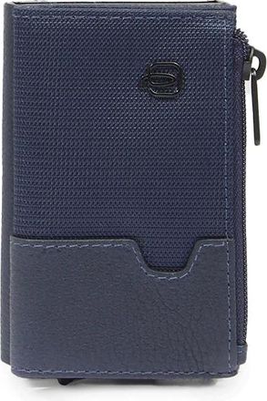 Piquadro Homme, Accessoires, Bleu, Taille: ONE Size Portefeuille Compact avec &Eacute;tui &agrave; Cartes Pop-up