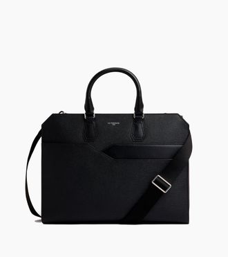 Le Tanneur Porte documents slim 15 Gaston en cuir grain crois&eacute;