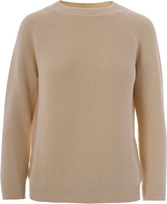 Max Mara Femme, Pulls, Beige, Taille: 36 FR Pulls &agrave; col rond