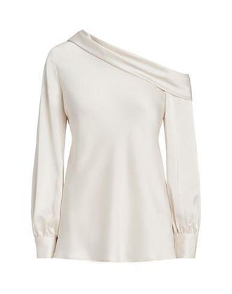 Ralph Lauren SATIN ONE-SHOULDER BLOUSE