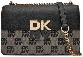 DKNY Handtasche Echo Sm Chain Flap R423YE31 Schwarz
