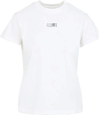 Maison Margiela Femme, Tops, Blanc, Taille: 38 FR S52Gc0327 T-Shirt