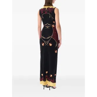 Marine Serre Cjer Evening Dress - Black