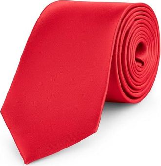 Ladeheid Cravate Large Diversit&eacute; de Couleurs Accessoire V&ecirc;tement Homme KP-8 (150cm x 8cm, Rouge2)