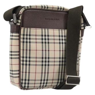 Burberry Sac bandouli&egrave;re Pre-owned en toile - Femme - Pre-owned - Beige - Taille: ONE Size