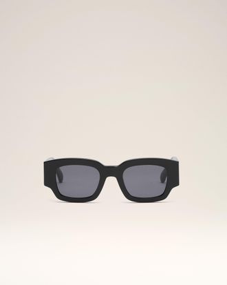 Ami 75001 Sonnenbrille aus schwarzem Acetat Schwarz - OS - Unisex