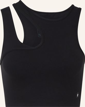 On Funktionstop Studio Asymmetric Mit Cut-Outs schwarz