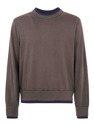 sacai Pull Col Rond - Vert