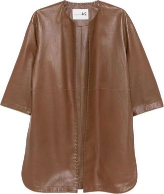 Manzoni24 Manteau Au Genou - Marron
