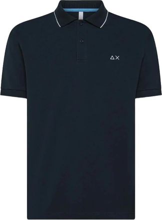 Sun 68 Homme, Tops, Bleu, Taille: XL Polo en coton &agrave; manches courtes