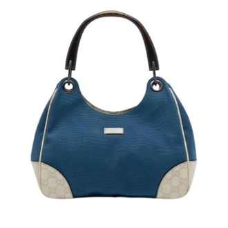 Gucci Sac bandouli&egrave;re en toile Pre-owned - Femme - Pre-owned - Bleu - Taille: ONE Size