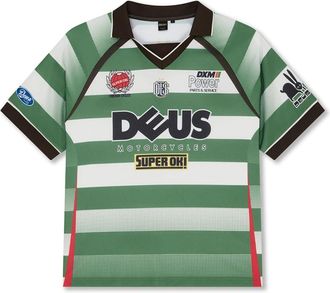 Deus Homme, Tops, Vert, Taille: XL T-shirt Poliestere