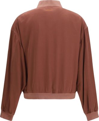 Versace Overdyed Silk Jacket - Purple