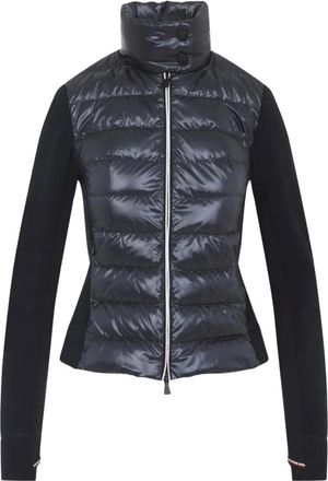 Moncler Femme, Vestes, Bleu, Taille: 36 FR SweaT-shirt rembourré zippé