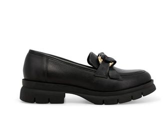 Melluso Mocassin Femme en Cuir Noir 034340z 41